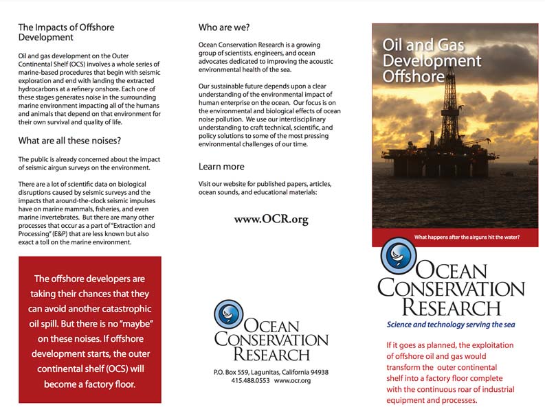2015,OCR-Brochure - Ocean Conservation Research
